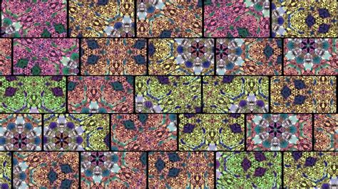 Mosaic Kaleidoscopic Vj Seamless Loop Stock Footage Video Of