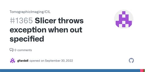 slicer throws exception when out specified · issue 1365