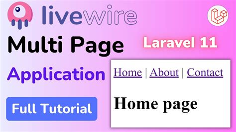 Laravel Livewire Multi Page App In Minutes Full Tutorial HINDI YouTube