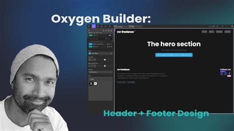 oxygen builder designing a responsive and accessible header footer