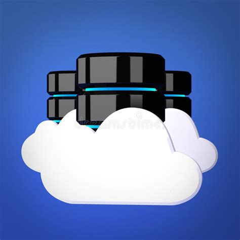 Databases And Cloud Computing Concept Stock Illustration Illustration Of Technology