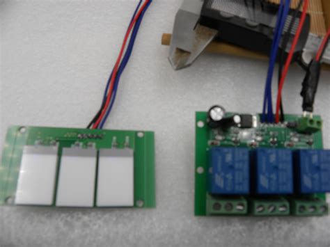 V Way Touch Key Module With Relay Board Dual Color LED Self Locking Dynamic Interlock