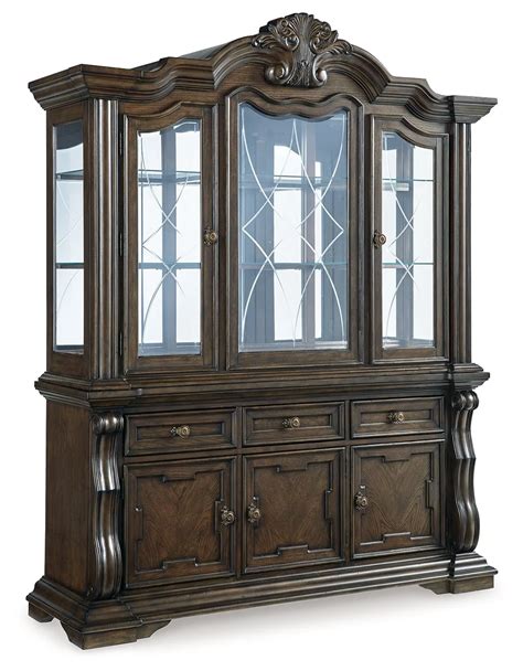 Signature Maylee D947d1 Traditional Dining Buffet And Hutch Walkers Furniture Dining