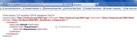 Reading Data From Wcf Data Service In Silverlight 4 Dotnetcurry