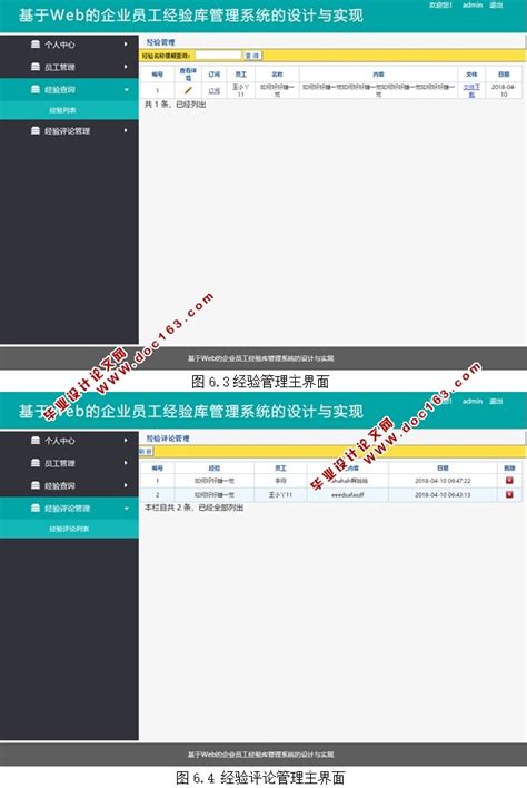 基于WEB的企业员工经验库管理系统的设计与实现 JSP MySQL 含录像 Javaweb 毕业设计论文网