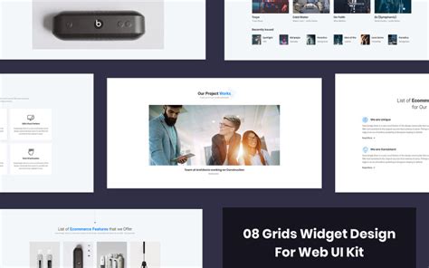 08 Grid Widget Design For Web Ui Kit Templatemonster