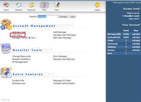 Hướng Dẫn Tạo Một Host Dưới Quyền Admin Trên Directadmin Vhost