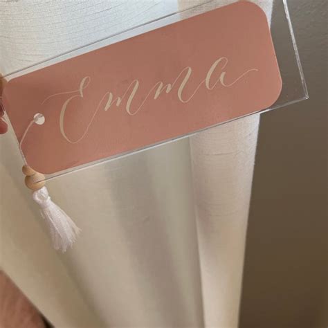 Personalized Bookmarks Calligraphy Bookmarks Custom Tassel Bookmarks