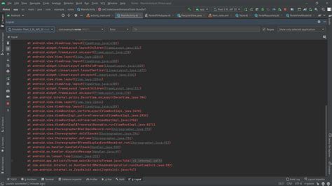 Android App Is Clashing After Showing Activitymainxml Only Stack