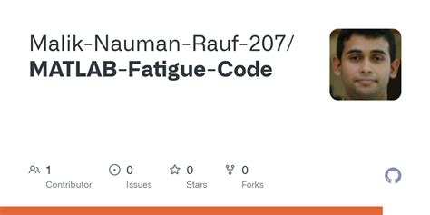 Github Malik Nauman Rauf 207matlab Fatigue Code