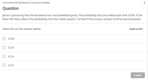 Solved Use The Binomial Distribution To Compute Probability Chegg