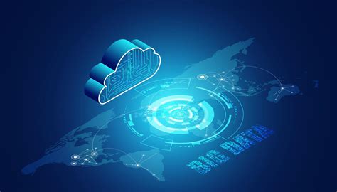Abstract Cloud Technology With Big Data And Interface Concept