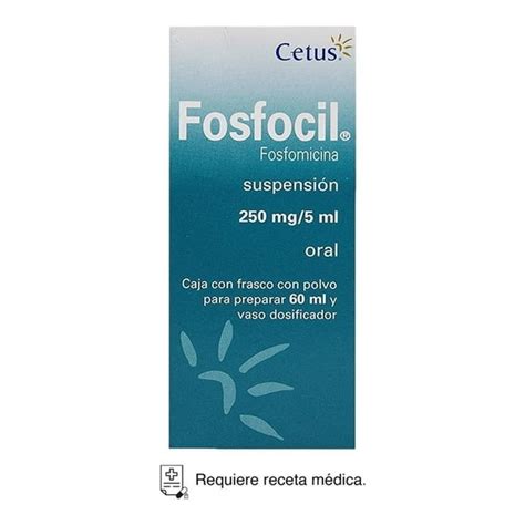 Fosfocil Fosfomicina 250 Mg 5 Ml Suspensión Oral Polvo Para 60 Ml