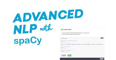 Phil C On Linkedin Advanced Nlp With Spacy · A Free Online Course