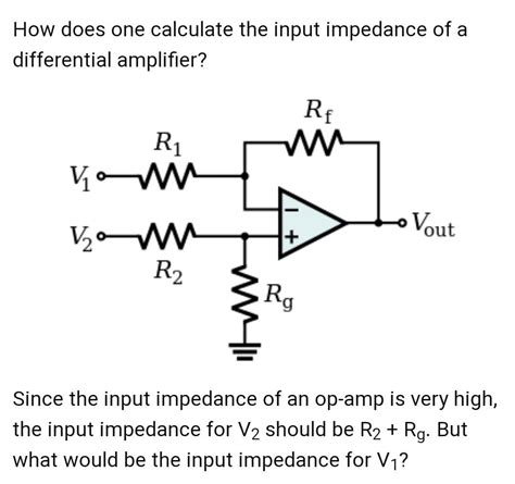 Solved How Does One Calculate The Input Impedance Of A Chegg Com