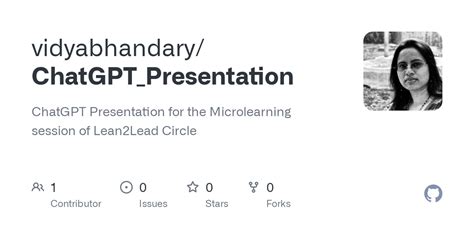 GitHub Vidyabhandary ChatGPT Presentation ChatGPT Presentation For The Microlearning Session