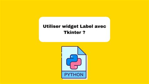 63 Utiliser Le Widget Label Avec Tkinter Codespace