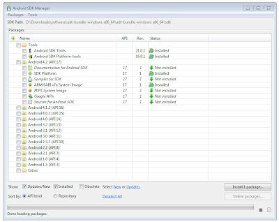 Android Programcısı ADT Bundle Android Developer Tools
