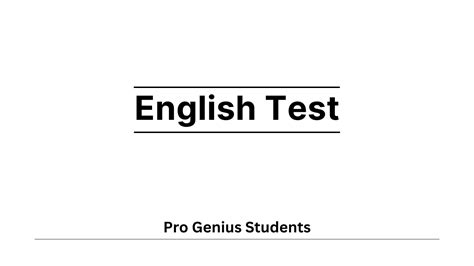English Quiz Pro Genius Students