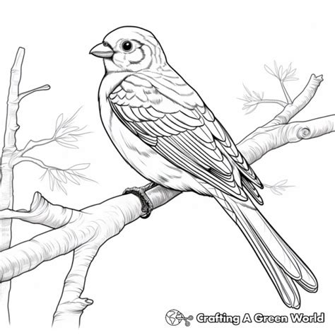 Blue Bird Coloring Pages Free And Printable