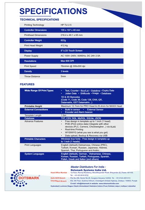 Tij Single Head Printer Mark 1 M10 Pro At Best Price In Thane Id 2853123081430