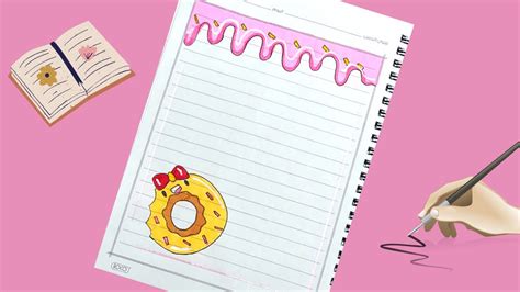 تزيين دفاتر كيوت تسطير دفاتر على شكل دونات Youtube
