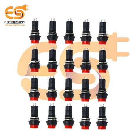 Buy Spst On Off Self Lock Momentary Push Button Switches Pack Of