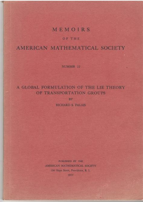 Pdf A Global Formulation Of The Lie Theory Of Transformation Groups