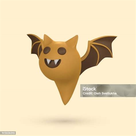 귀여운 만화 3d 할로윈 박쥐 할로윈 개념 벡터 일러스트 레이 션 10월에 대한 스톡 벡터 아트 및 기타 이미지 10월 3차원 형태 가을 Istock