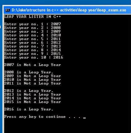 Free Programming Source Codes And Computer Programming Tutorials Leap Year Lister In C
