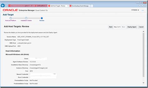 Deploying Oracle Oem Agents 13c On Windows Targets 2008 R2 While Oms Is On Linux Conclusion