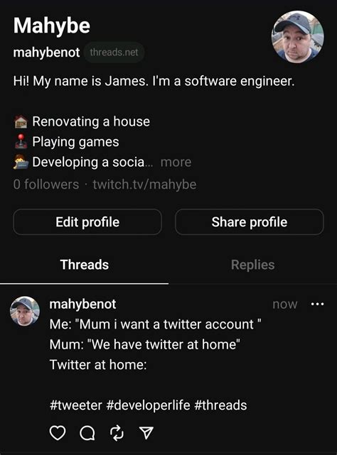 james mahy on linkedin developerlife threads 12 comments