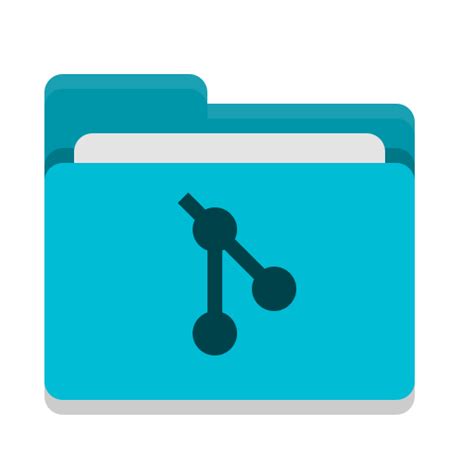 Folder Cyan Git Files And Folders Icons