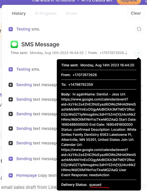 Sms Message Doesnt Send When Combined With Other Actions 🐞 Report An Issue Bardeen Community