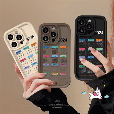 ใหม่ ปฏิทินสีพื้น สําหรับ Oppo A18 A57 A38 A16 A17 A76 A78 A7 A31 A58