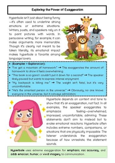 Hyperbole Exaggeration In English Language And Literature By The English Spark