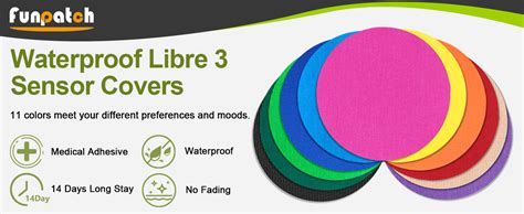 Funpatch Waterproof Libre 3 Sensor Covers 20pack Freestyle