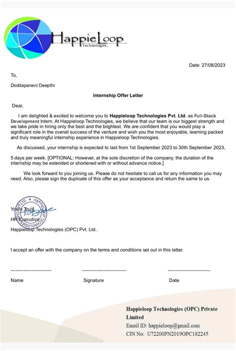 Deepthi Chowdary On Linkedin Happielooptechnologies