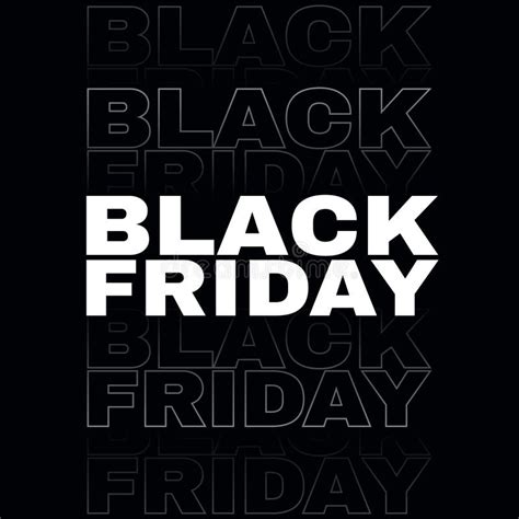 Modern Black Friday Dark Background For Trendy Fashion Sale Stock