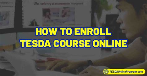 How To Enroll In A Course In Tesda Online Program Tesda Online Program