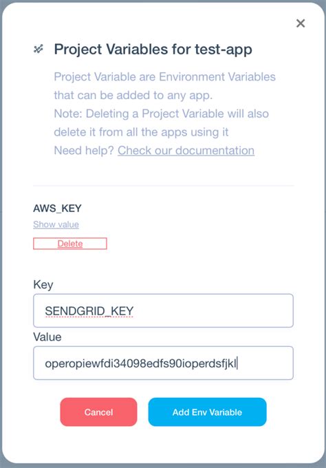 Working With Project Level Variables Qoddi Dev Center