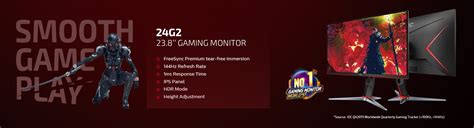 AOC In IPS FHD Hz FreeSync Gaming Monitor G Msy Com Au