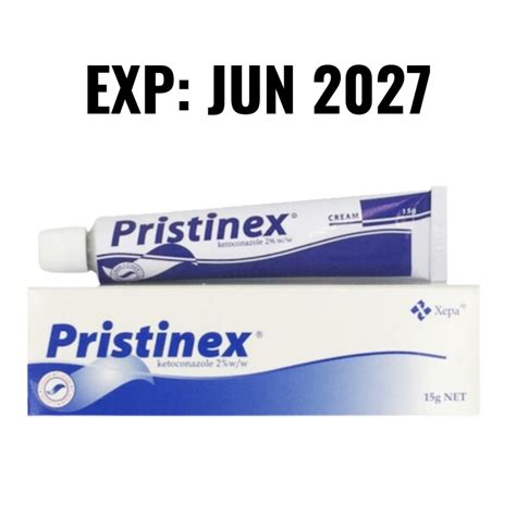 Pristinex Cream 15g Ringworm Jock Itch Athletes Foot White Spots Fungus Cream Mycoban Canesten