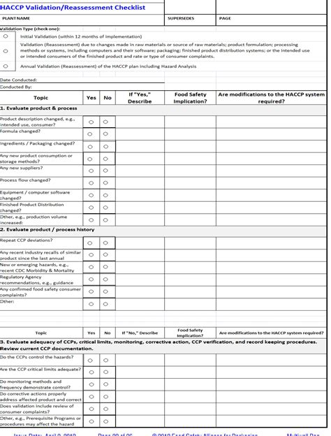 Table 4 Haccp Hazard Analysis And Critical Control Points