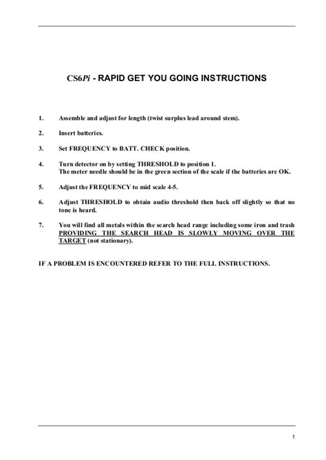 C Scope Cs6pi User Manual
