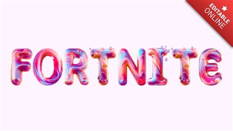 Fortnite Жидкий розовый фиолетовый шрифт Генератор текстовых эффектов