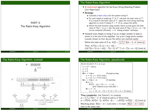 Solved 1 Generalize The Pseudocode Of Rabin Karps String