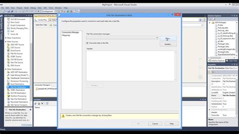 Ssis Example To Export Data Into A Flat File From Microsoft Sql