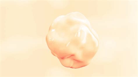 Loop Animation 3d Abstract Fluid Blob Liquid Shape 3d Animation Bright Orange Colors 46549144