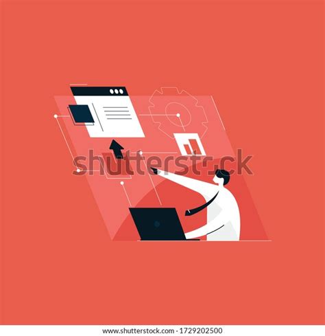 Website Mobile Application Design Development Concept 库存矢量图（免版税）1729202500 Shutterstock